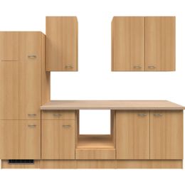 Flex-Well K&uuml;chenzeile ohne E-Ger&auml;te 270 cm L-270-2203-024 Nano