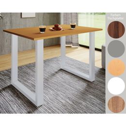 Vcm Premium Holz Esstisch Küchentisch Speisetisch Tisch Xona U Weiß
