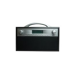 Elta DAB-7000.1 DAB+ Radio, Holzgeh&auml;use, Schwarz/ Grau