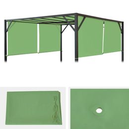 MCW Ersatzbezug f&uuml;r Dach Pergola Pavillon Beja 4x4m ~ gr&uuml;n