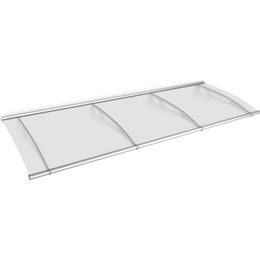 Gutta Typ L Pultvordach Edelstahl, 270 x 95 cm, satiniert wei&szlig;