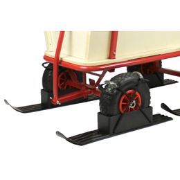 Schneekufen f&uuml;r den Holzbollerwagen "Beachtrekker Style"