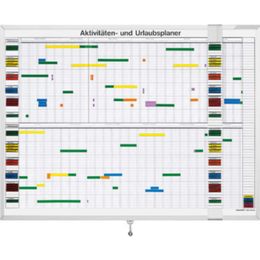MAGNETOPLAN Aktivit&auml;ten- und Urlaubsplaner, 7-Tage-Woche - 30 Mitarbeiter