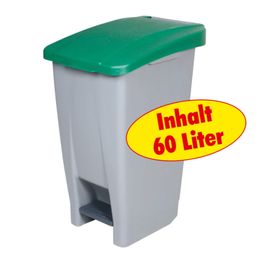 BRB Tret-Abfalleimer 60 Liter, gr&uuml;n