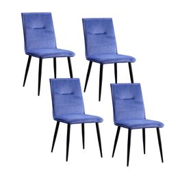 HTI-Living Stuhl Salinas Velvet Blau