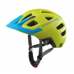 Cratoni Kinder-Fahrradhelm Maxster Pro lime/blau matt