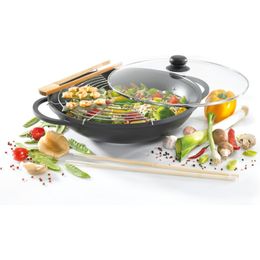 SONSTIGE Wok mit Zubeh&ouml;r und Glasdeckel