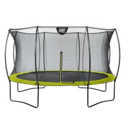 EXIT Silhouette Trampolin + Sicherheitsnetz 366 (12ft) Lime Gr&uuml;n