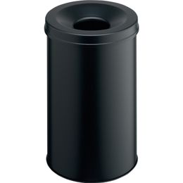 Durable Papierkorb mit Flammlöschkopf, 30 Liter, schwarz