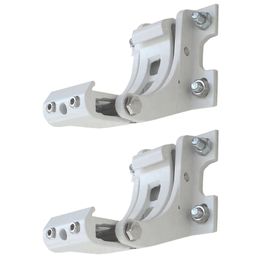MCW 2er-Set Wandhalterung f&uuml;r Markise H122, H123, Wandkonsole Wandmontage Adapter ~ wei&szlig;