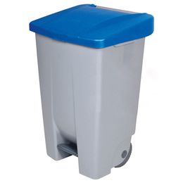 BRB Tret-Abfalleimer 80 Liter, blau