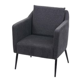 Lounge-Sessel MCW-H93a, Sessel Cocktailsessel Relaxsessel ~ Stoff/Textil dunkelgrau