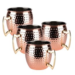APS 4er Set Moscow Mule Becher 500 ml Kupfer gl&auml;nzend