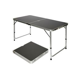 AMANKA Campingtisch ca.120x60cm Klapptisch Koffertisch Falttisch Hocker Aluminium Tisch