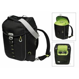 Basil Einzelpacktasche "Miles" - schwarz/lime