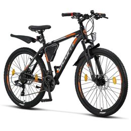 Licorne Bike Effect Premium Mountainbike in 26, 27,5 und 29 Zoll - Fahrrad für Jungen, Mädchen, Herren und Damen - Shimano 21 Gang-Schaltung - Herrenrad