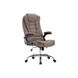 CLP B&uuml;rostuhl ergonomisch 150 kg belastbar Thor, Drehstuhl mit kippbarer R&uuml;ckenlehne modernes Design, h&ouml;henverstellbar 49-59 cm Gestell Chrom