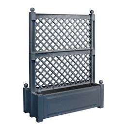 KHW Pflanzkasten gro&szlig; 100 cm mit Zentralspalier, anthrazit