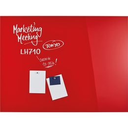 MAGNETOPLAN Design Glasboard, magnetisch intensiv-rot 1200x900mm