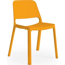 mayer Sitzmöbel MAYER SITZMÖBEL Stapelstuhl myNUKE, orange - Inhalt: 2
