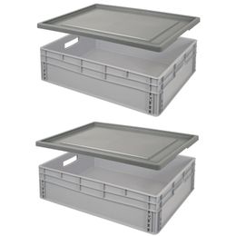 BRB 21623 Euro-Stapelbeh&auml;lter-Set 80 x 60 x 22 cm