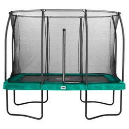 Salta Trampoline - Comfort Edition - rechteckig - 214 x 305cm - 7x10ft - Schutzrand gr&uuml;n