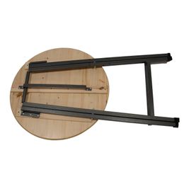 DEGAMO Stehtisch Z&Uuml;RICH 78cm klappbar, Metall + Holz lackiert