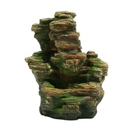 SONSTIGE CHIOS - Polyresin, Mini-Wasserfall mit eigenem Wasserreservoir - 600l/h, 3x1 LEDs wei&szlig;