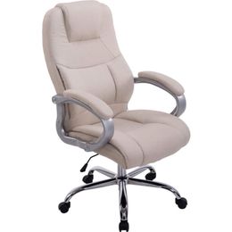 CLP B&uuml;rostuhl ergonomisch Apoll XL, h&ouml;henverstellbar drehbar, mit Armlehnen und Wippmechanismus, Stoffbezug schwarz, Schreibtischstuhl f&uuml;r B&uuml;ro