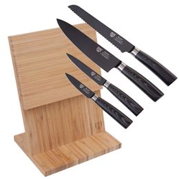 GRÄWE GRÄWE Messerhalter mit Messerset KURO BAMBOO / KURO