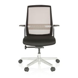 hjh OFFICE High End B&uuml;rostuhl FOUNTAINE PRO Stoff / Netzstoff mit Armlehnen
