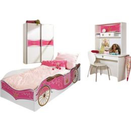 Kinderzimmer Zoe2 3-teilig weiß - pink