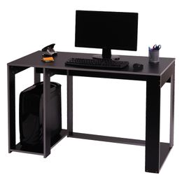Schreibtisch MCW-J26, Computertisch B&uuml;rotisch, 120x60x76cm ~ schwarz-grau