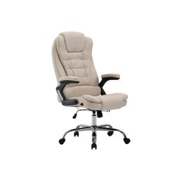 CLP B&uuml;rostuhl ergonomisch 150 kg belastbar Thor, Drehstuhl mit kippbarer R&uuml;ckenlehne modernes Design, h&ouml;henverstellbar 49-59 cm Gestell Chrom