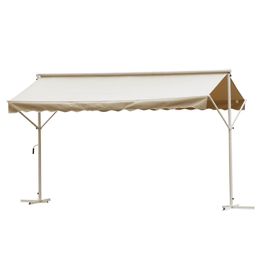 Outsunny Standmarkise mit Faltarm 395 x 294 x 250 cm (LxBxH)