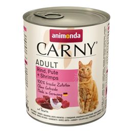 animonda Cat Dose Carny Adult Rind Pute + Shrimps 6 x 800g