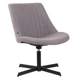 CLP Lounger Granby I 360 Grad Drehbarer Relax Sessel Mit Stoffbezug I Ergonomisches Design Mit Bodenschonern I Polsterstuhl Mit R&uuml;ckenlehne