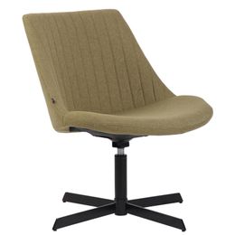 CLP Lounger Granby I 360 Grad Drehbarer Relax Sessel Mit Stoffbezug I Ergonomisches Design Mit Bodenschonern I Polsterstuhl Mit R&uuml;ckenlehne