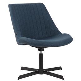 CLP Lounger Granby I 360 Grad Drehbarer Relax Sessel Mit Stoffbezug I Ergonomisches Design Mit Bodenschonern I Polsterstuhl Mit R&uuml;ckenlehne