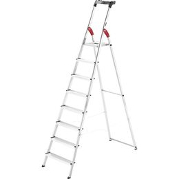 Hailo Alu-Stufenstehleiter StandardLine L60, Tragfähigkeit 150 kg, 8 Stufen, ab 5 Stk