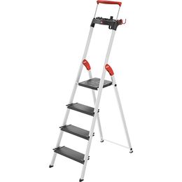 Hailo Sicherheitsleiter TopLine L100, Tragfähigkeit bis 150 kg, 4 Stufen, ab 5 Stk