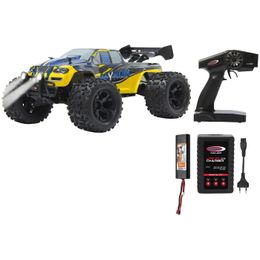 Jamara RC-Monstertruck Myron Monstertruck BL 4WD, 1:10, 2,4 GHz, mit LED, blau|gelb|schwarz