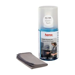 Hama Reinigungs-Set Bildschirm-Reinigungsgel, 200 ml, inklusive Tuch, weiß