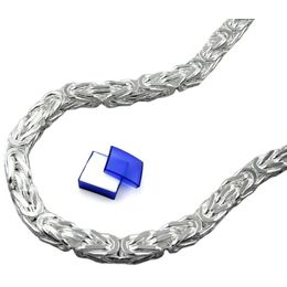 unbespielt Silberkette Halskette 2 mm Königskette vierkant glänzend 925 Silber 45 cm