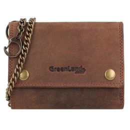 GreenLand Nature Montenegro Geldbörse RFID Leder 12,5 cm braun