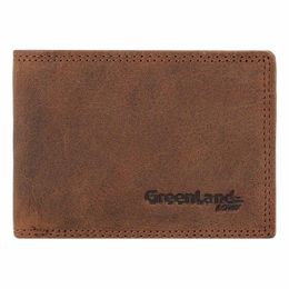 GreenLand Nature Montenegro Geldbörse RFID Leder 10,5 cm braun