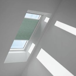 Velux Wabenplissee Blassgr&uuml;n 1168, C02, GGU,Manuell,Velux,wei&szlig;e Schiene