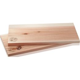 Gefu Aromaplanke BBQ XXL, Holz, (2-St), mehrfach verwendbar, 19,5 x 39,5 cm, braun