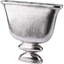 MichaelNoll Dekovase Vase Blumenvase Gefäß Pokalvase Dekovase Aluminium Silber