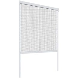 Windhager Insektenschutz-Fensterrahmen Rollo Basic, BxH: 130x160 cm, kürzbar, inkl. Befestigungsmaterial, grau